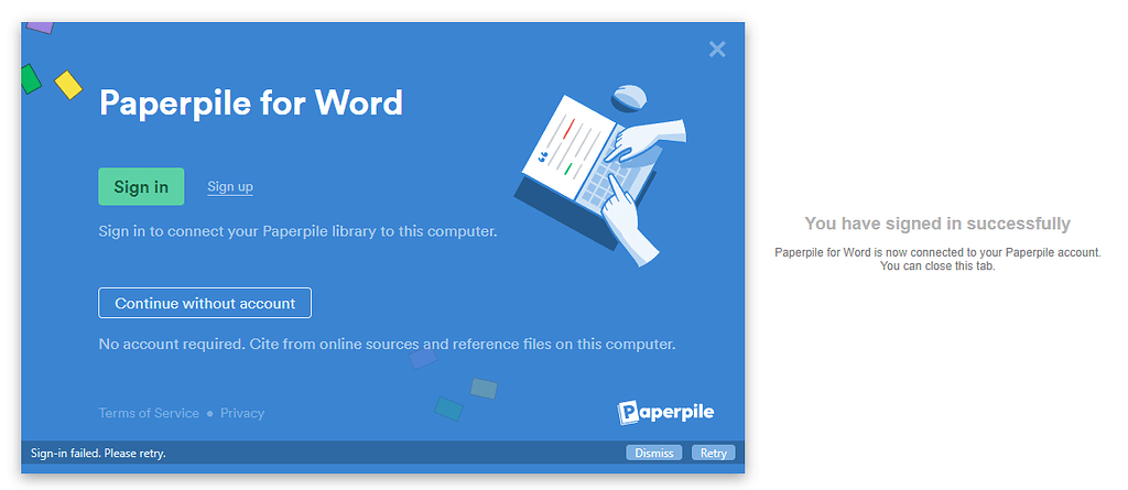 Sign-in fail for Word plugin - Support - Paperpile Forum